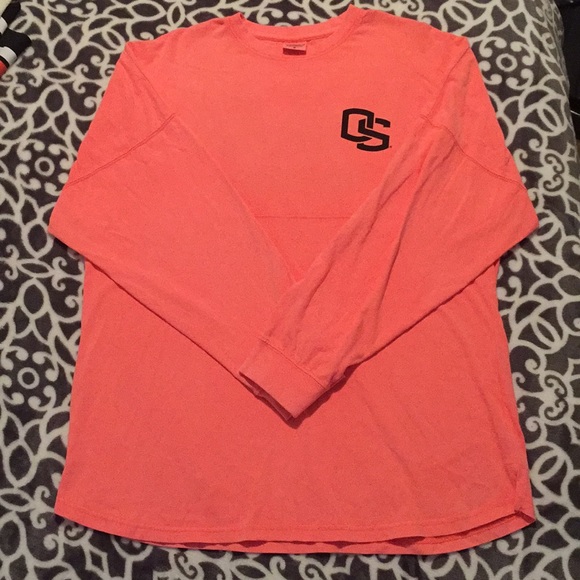 Pressbox | Tops | Oregon State Osu Bright Coral Spirit Jersey | Poshmark